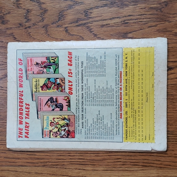 Other | Vintage 5s Classics Illustrated Junior No 503 Cinderella Comic ...